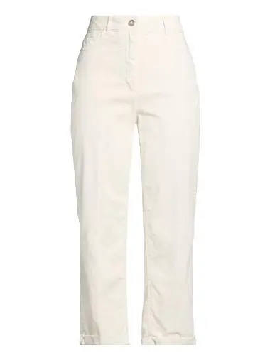 Peserico Tapered Twill Pants - White
