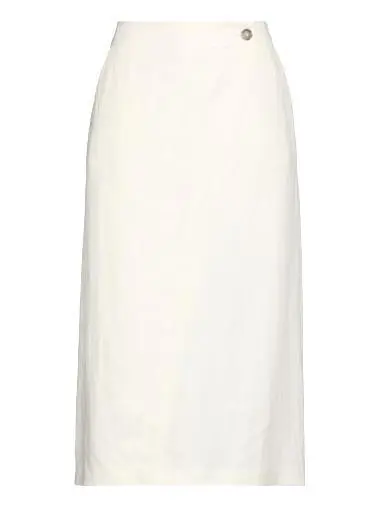 Peserico Easy Midi Linen Skirt - White