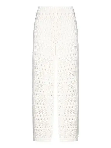 Peserico Wide-leg Knit Pants - White