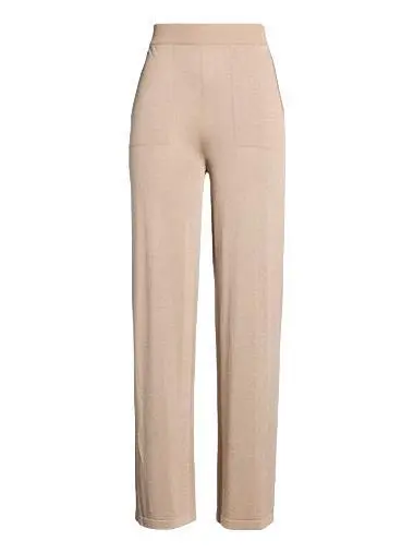 Peserico Wide-leg Knit Pants - Beige