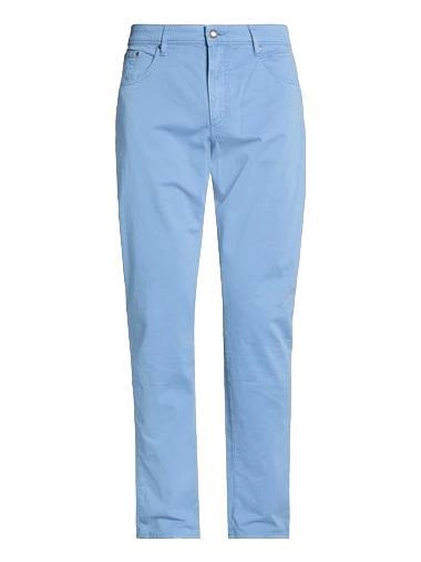 HACKETT Twill Pants With Logo - Light Blue