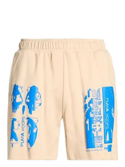 PUMA French Terry Athletic Shorts - Beige