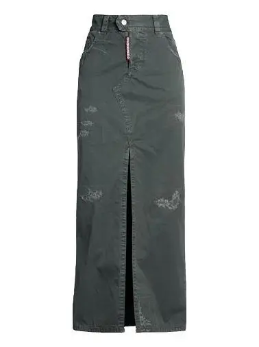 Dsquared2 Maxi Cotton Skirt - Grey