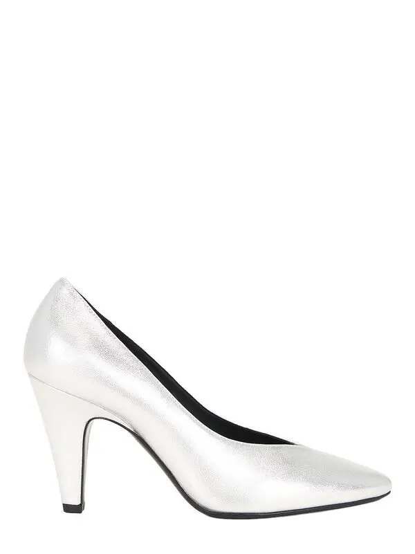 Alaïa Leather Pump - Argent