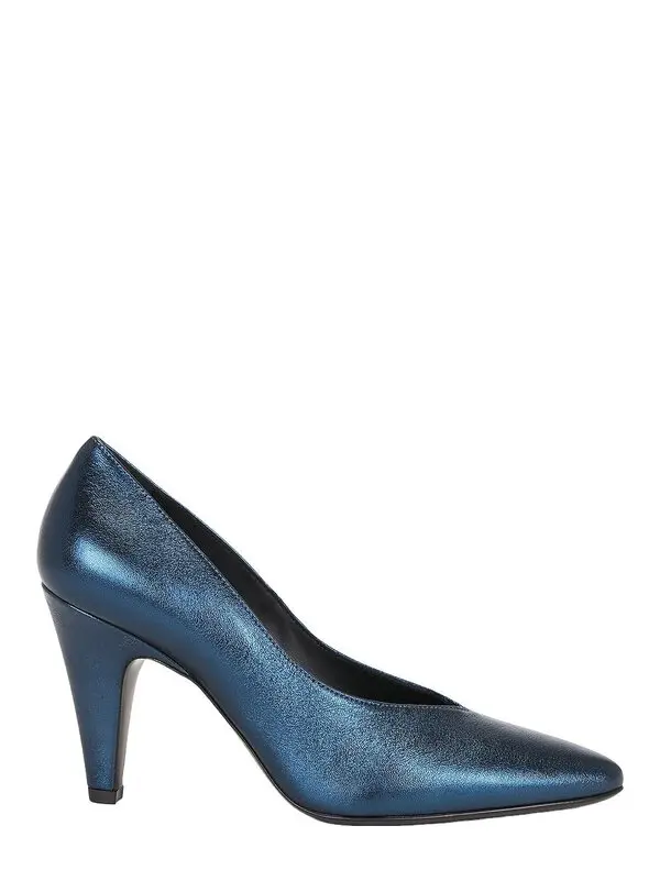Alaïa Leather Pump - Bleu Paon