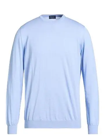 DRUMOHR Wool, Silk, And Cashmere Sweater - Sky Blue
