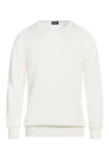 DRUMOHR Sweater In Wool, Silk, And Cashmere - White