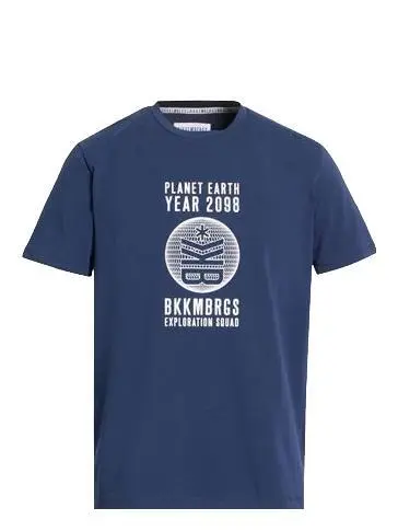 BIKKEMBERGS T-shirt Size Cotton, Lycra - Navy