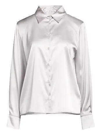 Peserico Light Silk-blend Shirt - Light Grey