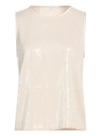 Peserico Sleeveless Top With Sequins - White