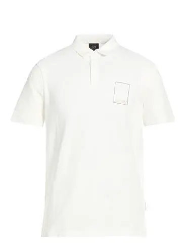 Armani Exchange Polo Shirt Size Cotton - Off White