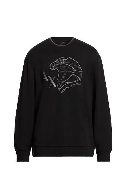 Armani Exchange Cotton Sweatshirt - Black