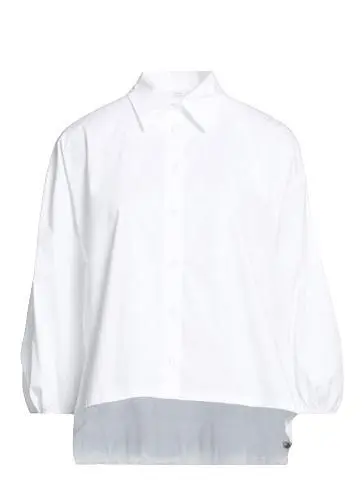 Peserico Easy Shirt In Cotton And Elastane - White