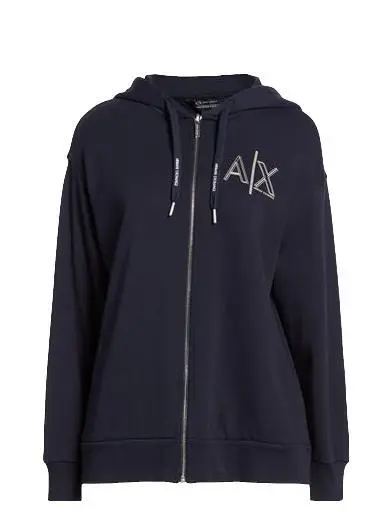 Armani Exchange Cotton-blend Fleece Sweatshirt - Navy