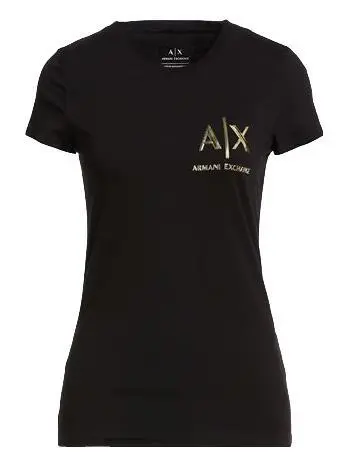 Armani Exchange Printed Jersey T-shirt - Black