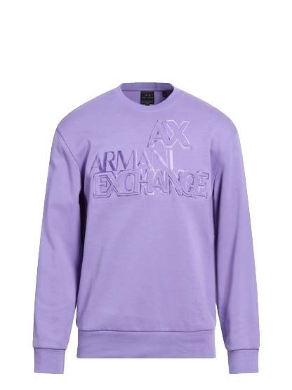 Armani Exchange Sweatshirt In Cotton And Polyester - Lilac