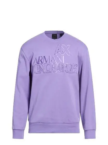 Armani Exchange Cotton-blend Jersey Sweatshirt - Purple