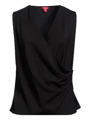 Guess Crepe Wrap Top - Black
