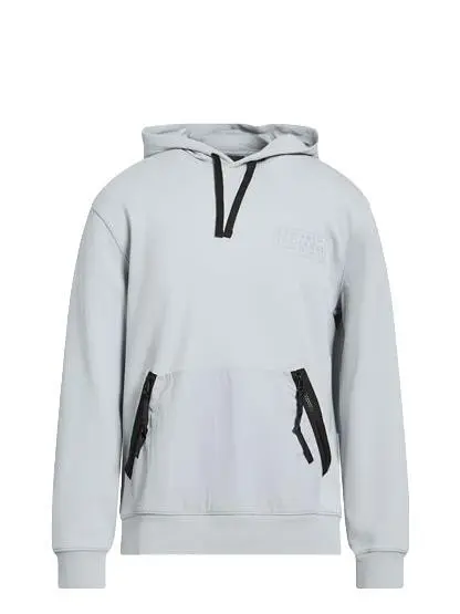 Armani Exchange Hooded Sweatshirt With Brand Logo - Light Grey