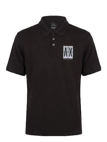 Armani Exchange Polo Shirt Size Cotton - Black