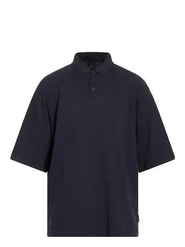 Armani Exchange Polo Shirt Size Cotton, Polyester, Elastane - Blue