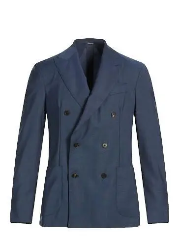 DRUMOHR Blazer Slate Size Virgin Wool, Mohair Wool - Blue
