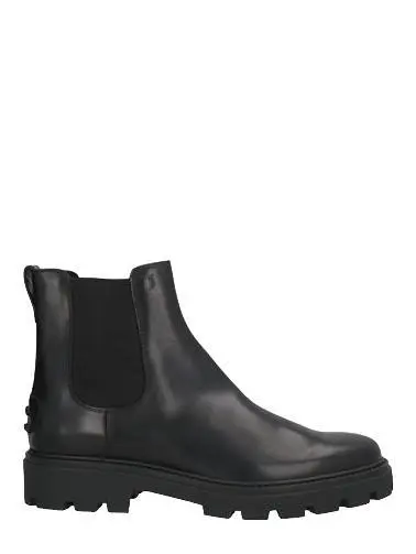 TOD'S Leather Ankle Chelsea Boots - Black