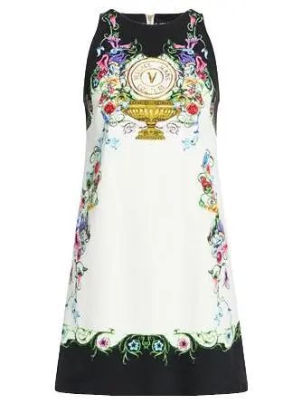 Versace Mini Flared Dress - White