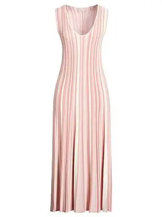 DRUMOHR Midi Striped Dress - Pink