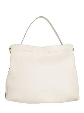 GIANNI CHIARINI Pebbled-leather Shoulder Bag - Ivory