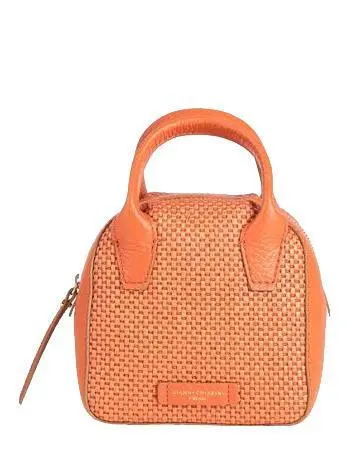 GIANNI CHIARINI Leather Bowler Bag - Orange