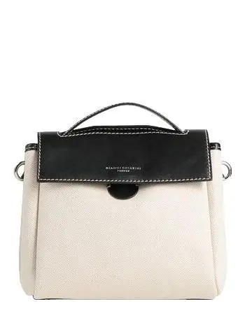 GIANNI CHIARINI Handbag With Leather Trims - White
