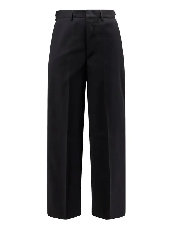 PT TORINO Cotton Dandy Fit Trousers - Black
