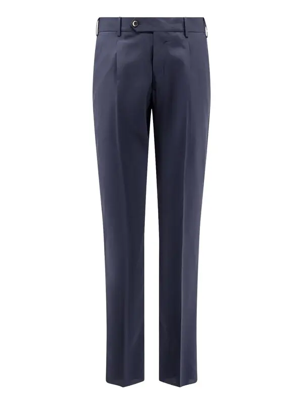 PT TORINO Virgin Wool Trousers - Blue