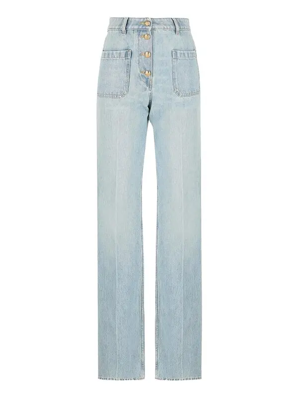 Valentino Garavani Chez Cotton Jeans - Blue