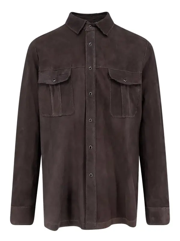 DFOUR Suede Shirt - Grey