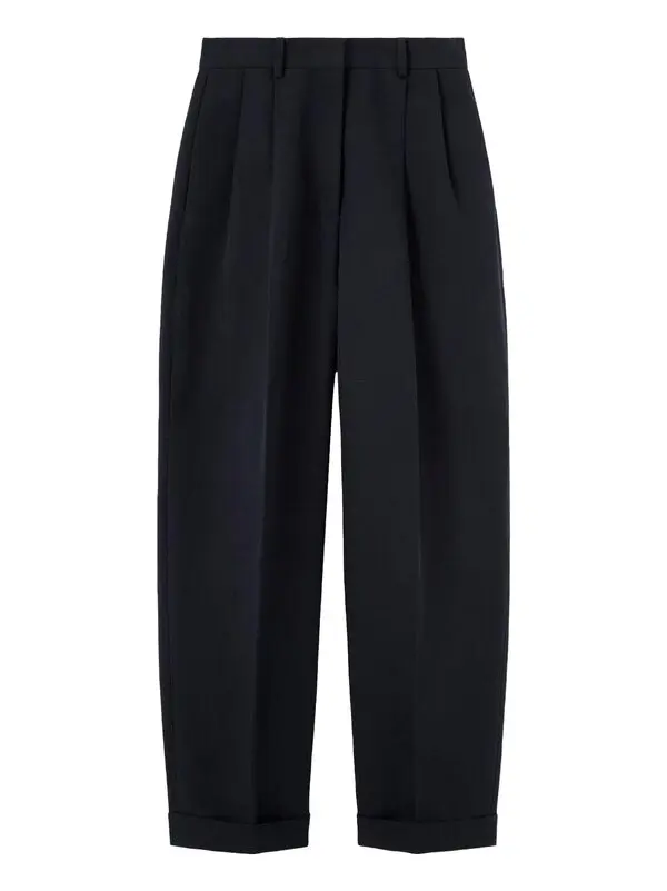 Loro Piana Cale Linen And Cotton Trousers - Blue