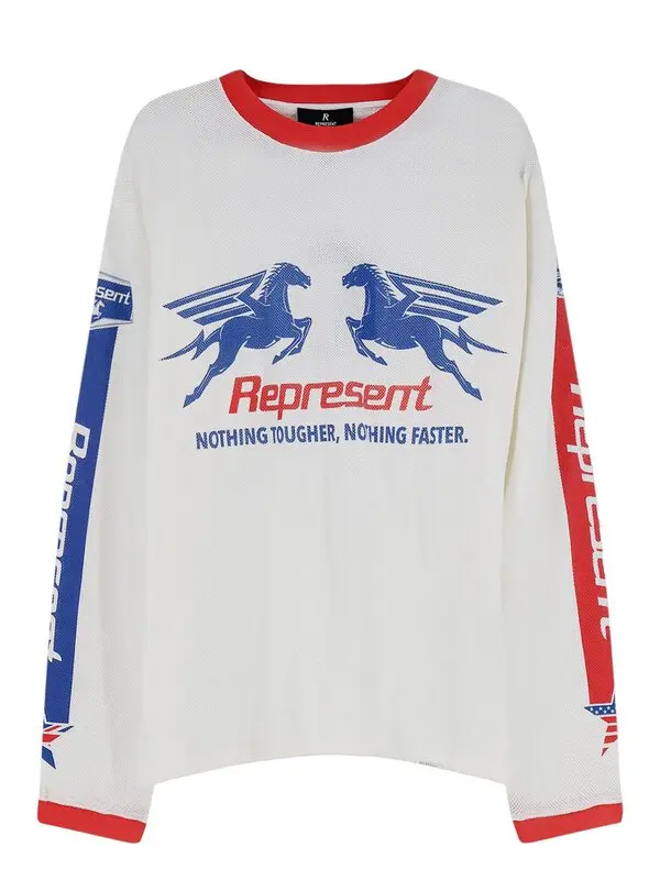 REPRESENT Pegasus Cotton Tshirt - White