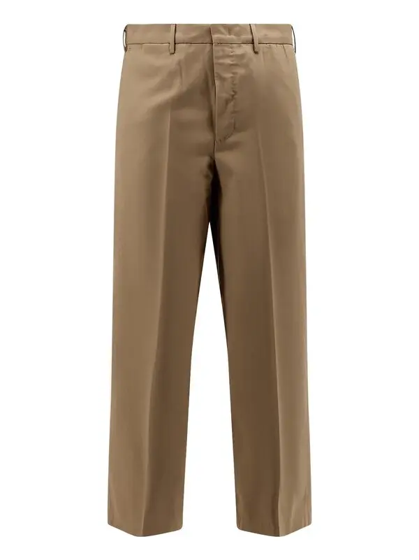PT TORINO Cotton Dandy Fit Trousers - Brown