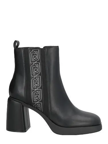 LIU •JO Ankle Boots With Block Heel - Black
