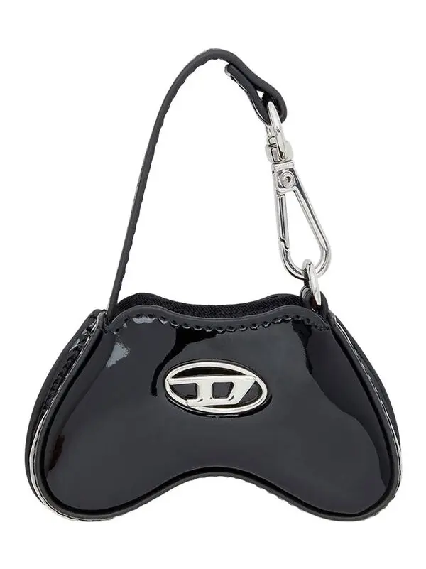 DIESEL® Shiny Bag Keychain - Black