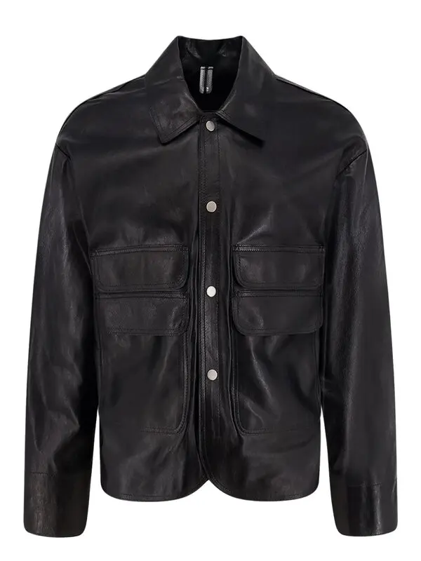 DFOUR Leather Jacket - Black