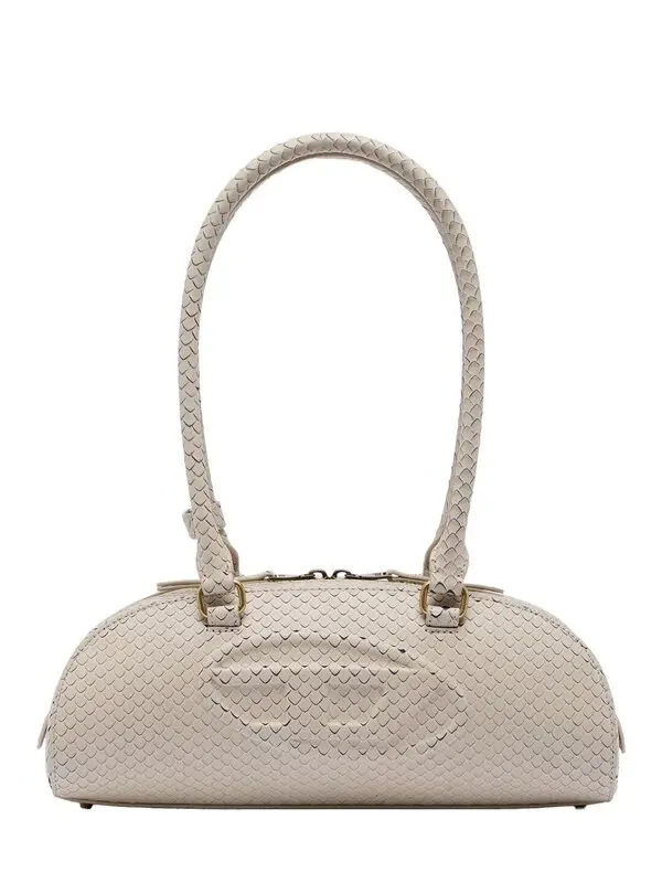 DIESEL® 1dr Python-effect Leather Shoulder Bag - Beige