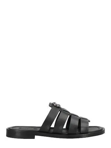 Roberto Cavalli Calfskin Sandals - Black