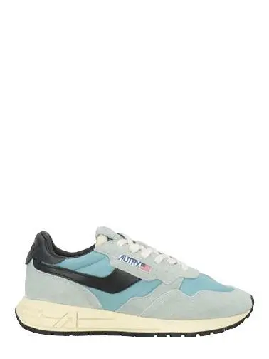 AUTRY Sky Leather And Nylon Sneakers - Blue