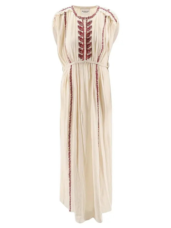 MARANT ETOILE Liviane Long Dress - Beige