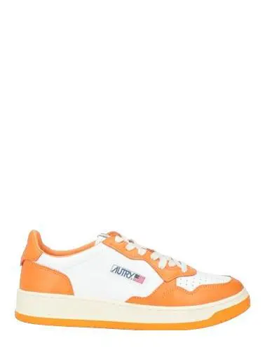 AUTRY Leather Low-top Sneakers - Orange