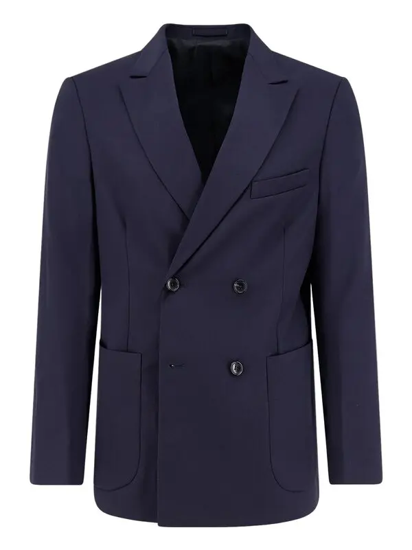 SEVEN GAUGE Light Wool Blazer - Blue