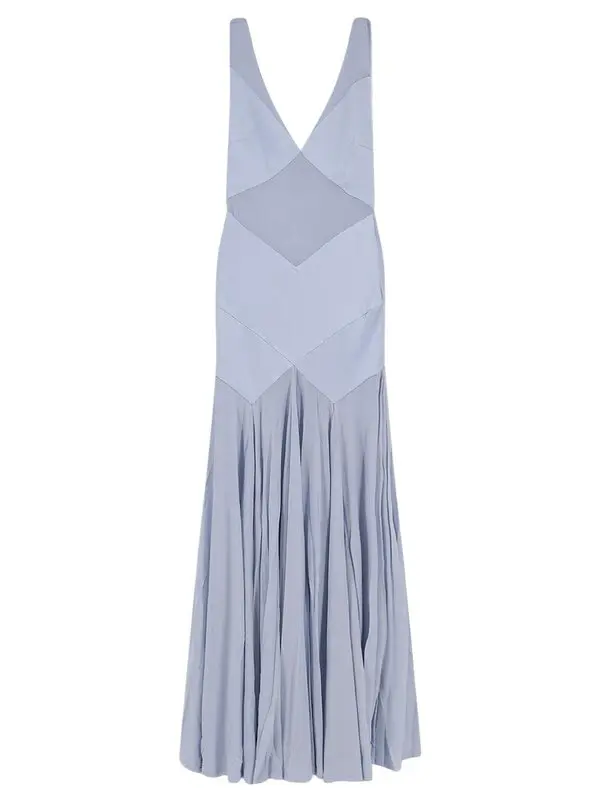 SELF-PORTRAIT Jersey Maxi Dress - Blue