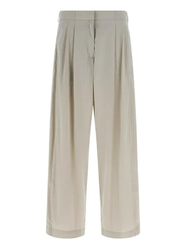 THE ROW Iven Wide Leg Trousers - Grey